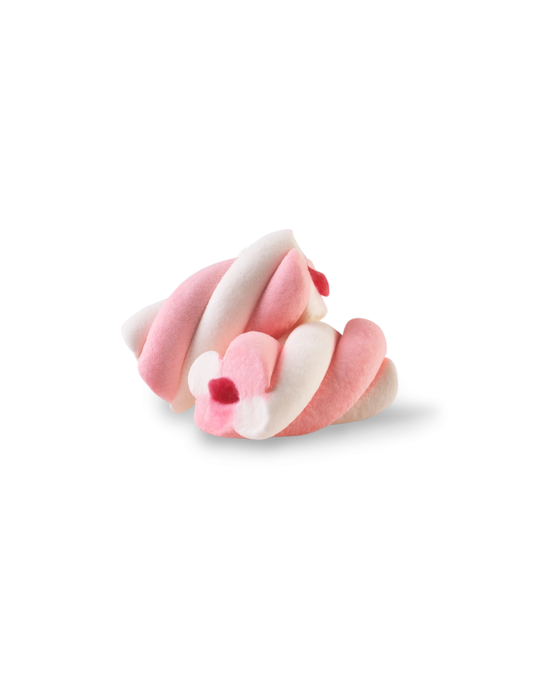 Marshmallows Recheadinho Torção Rosa E Branco 250g - Fini