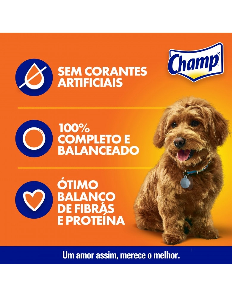 Ração Úmida Champ Sachê Adulto Frango 85g