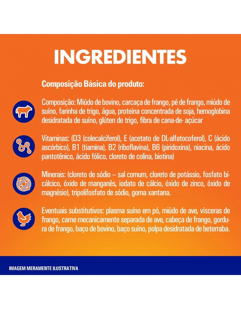 Ração Úmida Champ Sachê Adulto Carne 85g