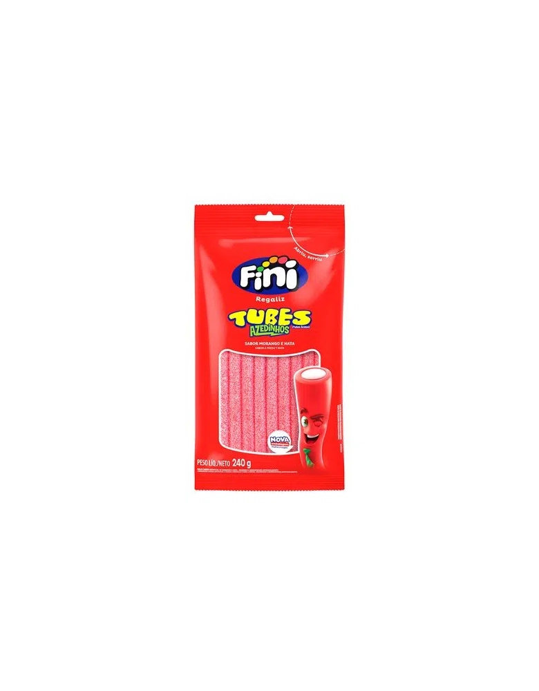Fini Tubes Morango Azedinho 240g